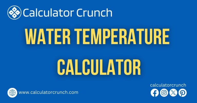 Water Temperature Calculator | Calculator Crunch