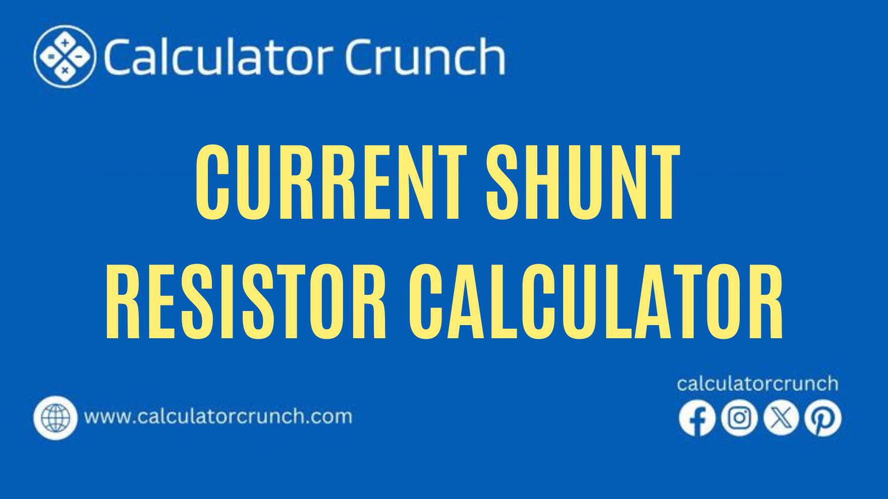 Current Shunt Resistor Calculator | Calculator Crunch